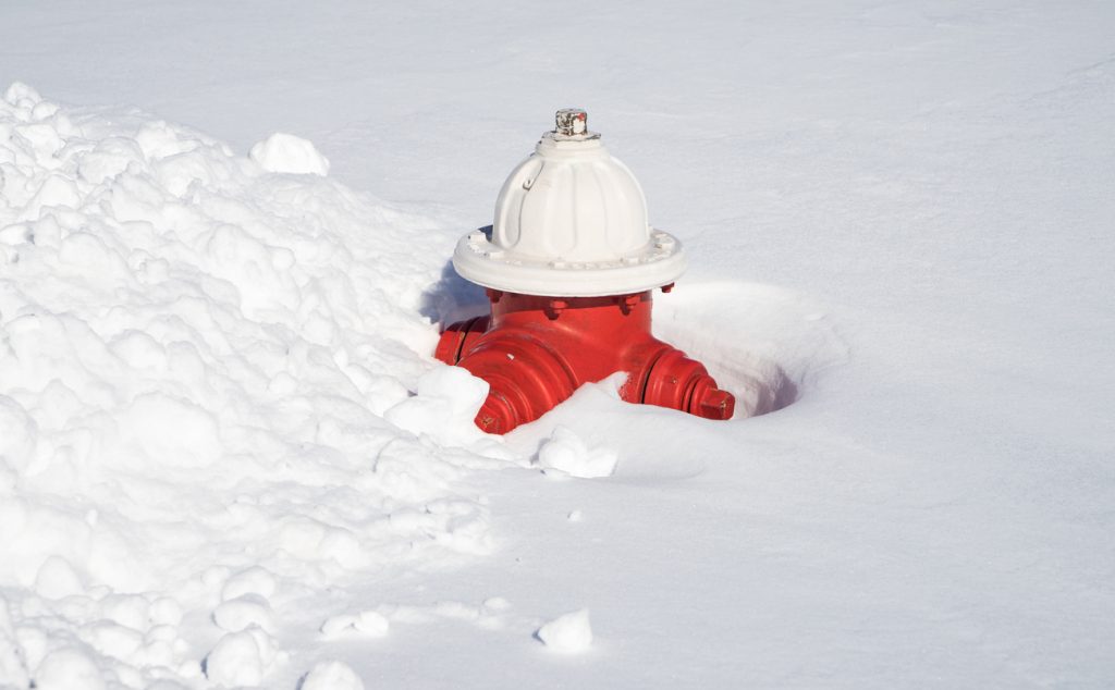 Fire hydrant covered with snow | Provident FirePlus